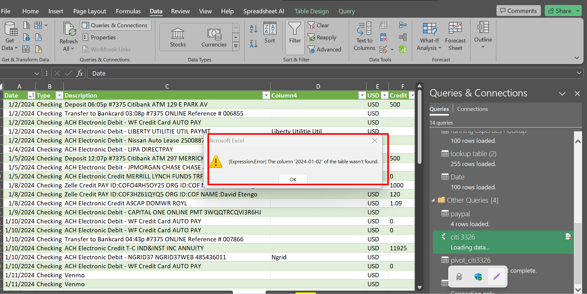 power query error "expression error" | Microsoft Community Hub